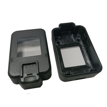 China Double shot injection molding overmolding plastic part PC with ...