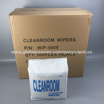 China WIP-0606 Disposable 9x9" Polycellulose Nonwoven Cleanroom Wiper ...