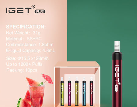 Hot Selling Iget PLUS 1800 Puffs IGET Vape disposable vape original ...