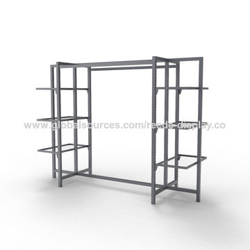China Retail Store Fixture Hanging Clothes Custom Shop Design Metal ...