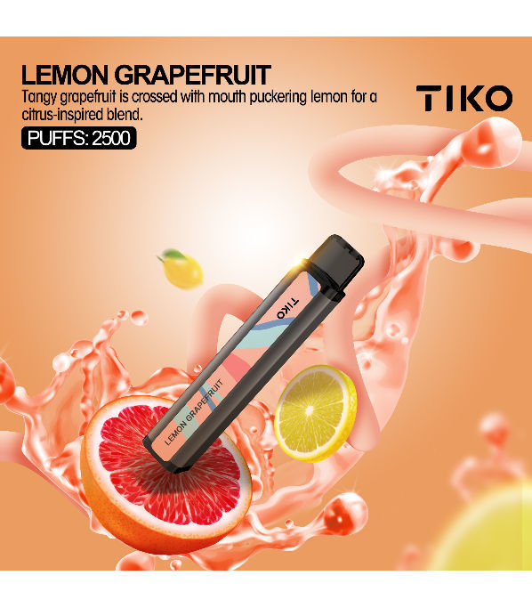 Novelty Tiko 2500 Puffs Bar 4.95 ML Disposable Vape, disposable ...