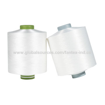 China Recycled Yarn CDP DTY 300D/96F SD RW GRS CERTIFICATE raw white for non-woven fabrics on ...