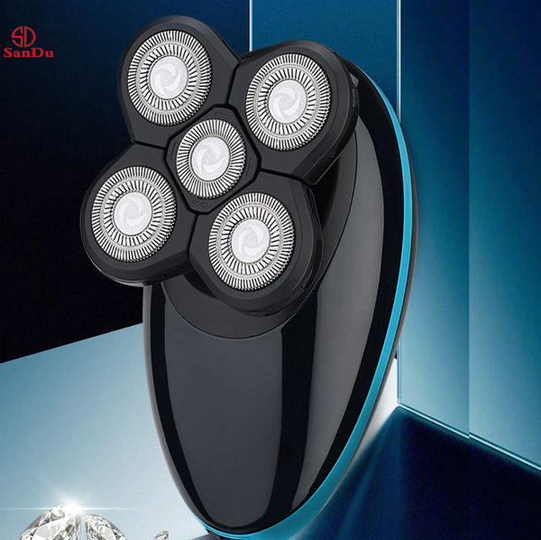 China 5D Rotary Shaver Heads Rechargeable USB Electric Shaver Razor for ...