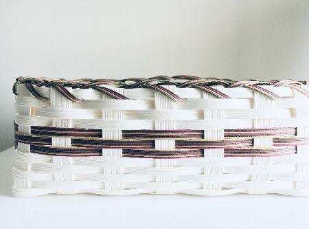 Vietnam Hand woven paper band storage basket, hand woven bread basket ...