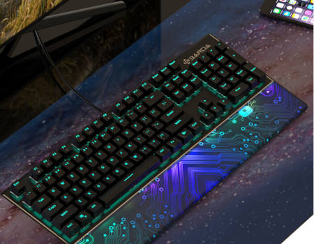 China SBARDA KG001 Full-Size 104 Keys Full-Keys Anti-Ghosting RGB ...