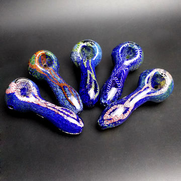 China 4 inch Glass Tobacco Hand Spoon Pipes for Weed Smoking Handmade ...
