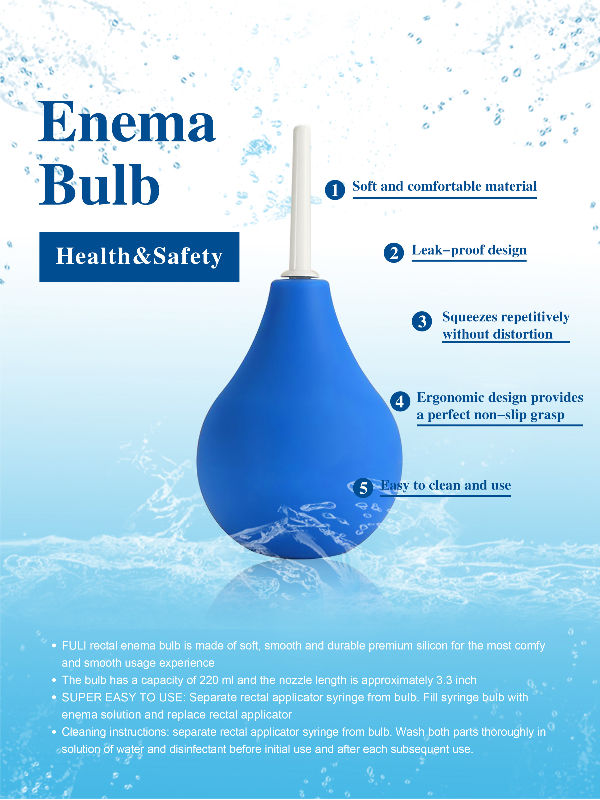 Rectum shower cleaning system, pear shaped enema, colon enema, anal ...