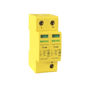 China Low voltage surge arrester class 2 three pole surge protection ...