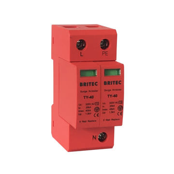 China Low voltage surge arrester class 2 three pole surge protection ...