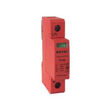 China Low voltage surge arrester class 2 three pole surge protection ...
