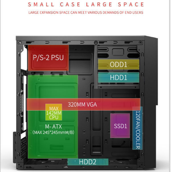 China Computer Cases & Towers Gaming PC Mid Tower OEM Case Computer PC ...