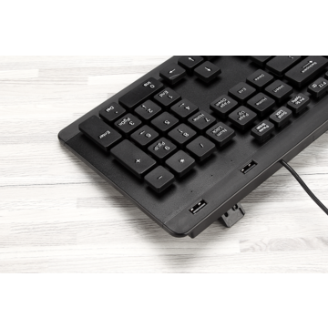 China Computer wired keyboard with 2 Port USB 2.0 hub on Global Sources ...