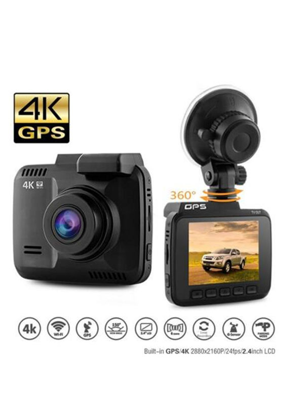 China WiFi NTK96660 4K dash cam car black box, dash cam with GPS on ...