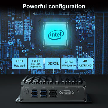 China Fanless Industrial PC Computer Core i5 4100U 4200U WIFI Win10 ...