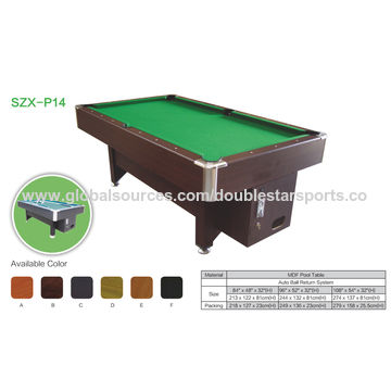 China Hotel Pub Billiards table 8FT Coin Operated Pool Table with Slate ...
