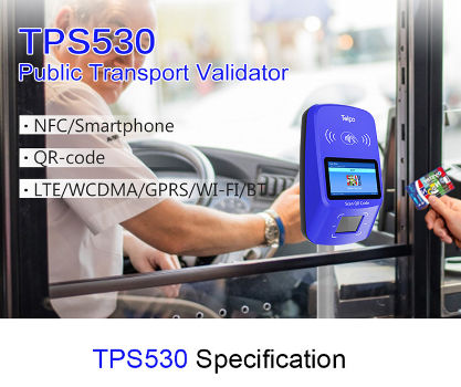 China TPS530 5" Android Public Transport ETM Fare Collection Bus ...