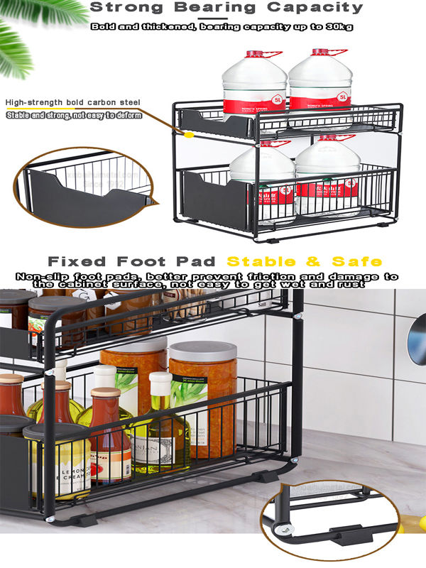 TIDY SHELF KITCHEN RACK and ORGANISER UNIT, UNDER SINK sTORAGE ...