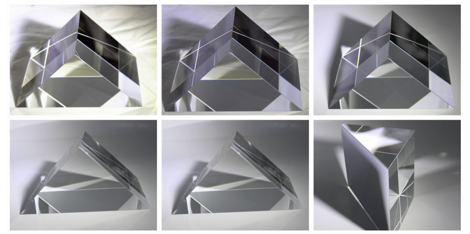 100mm optical glass right angle prism with AL coating, Right Angle ...