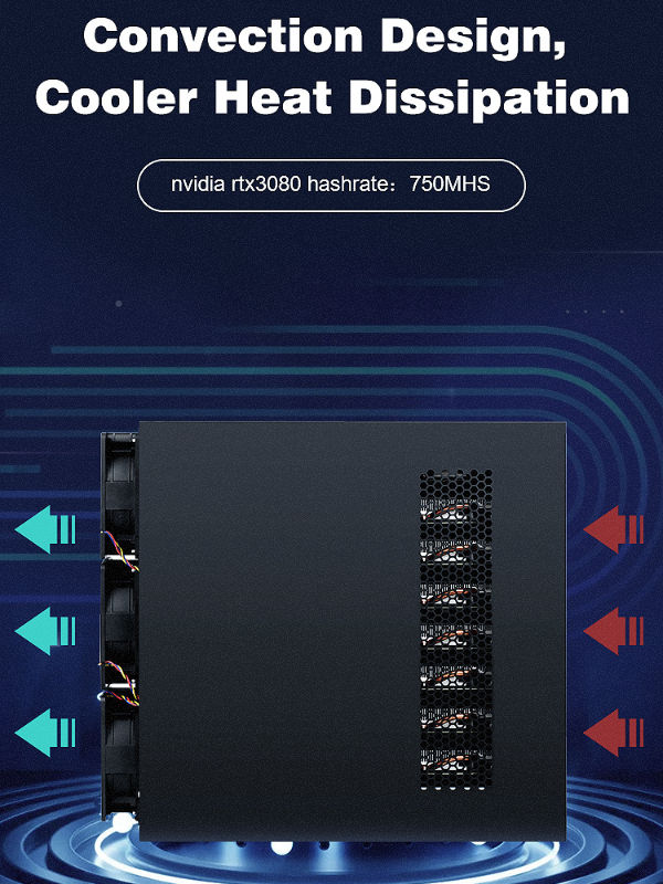 China Ethloong L2 ETH Ethereum mining rig RX580 blockchain 8 GPU miner ...