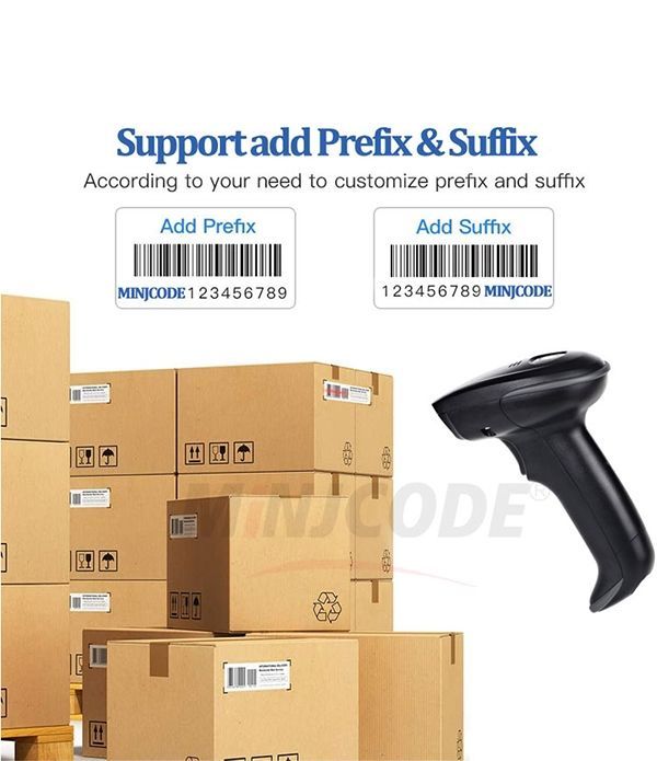 China MINJCODE Barcode Scanner, 2D Barcode Scanner USB Wired Hand-held ...
