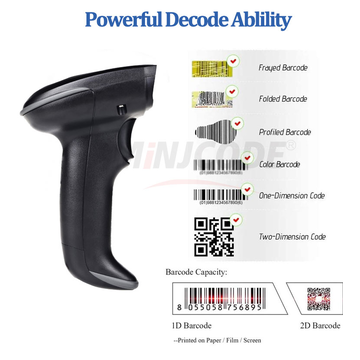 China MINJCODE Barcode Scanner, 2D Barcode Scanner USB Wired Hand-held ...