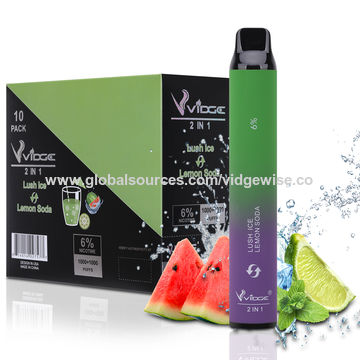 China Best Dual Flavors Disposable Vape Switch in Bottom Vidge 2 in 1 ...
