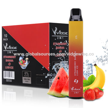 China Best Dual Flavors Disposable Vape Switch in Bottom Vidge 2 in 1 ...