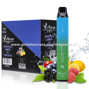 China Best Dual Flavors Disposable Vape Switch in Bottom Vidge 2 in 1 ...