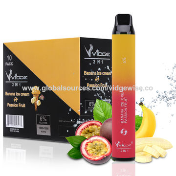 China Best Dual Flavors Disposable Vape Switch in Bottom Vidge 2 in 1 ...
