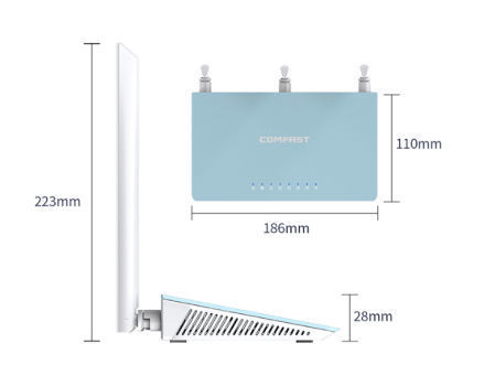 China COMFAST 10/100M Wireless Router AC1200M 802.11AC Wifi Router with ...