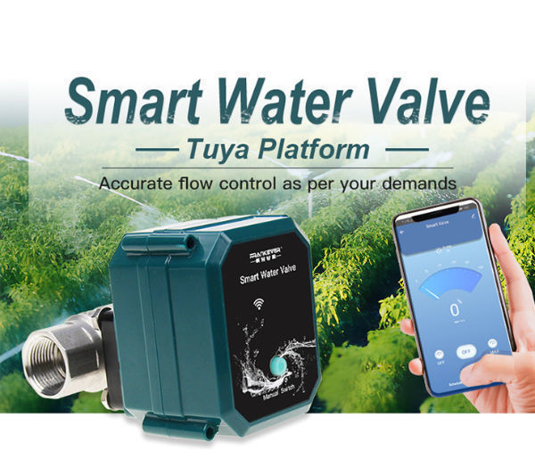 WIFI Smart Valve WIFI Control Water Valve Compatible Alexa Google Voice ...