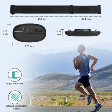 China Heart Rate Monitor Chest Strap Bluetooth ANT+ Peloton Zwift Polar ...