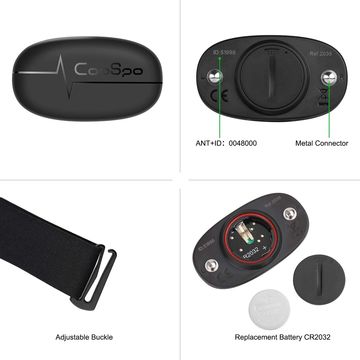 China Heart Rate Monitor Chest Strap Bluetooth ANT+ Peloton Zwift Polar ...