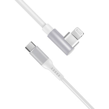 China USB-C to Lightning Cable Right Angle 90 Degree Power Delivery ...