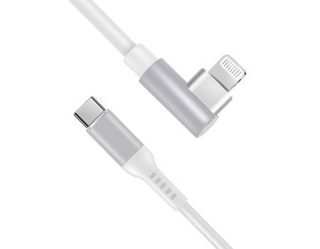 China USB-C to Lightning Cable Right Angle 90 Degree Power Delivery ...