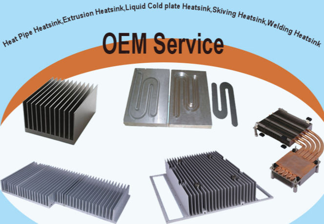 OEM customized cnc processing aluminum extruded heatsink server machine ...