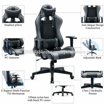 China Hot Sale Leather Executive Racing Style Bucket Seat Ergonomic ...
