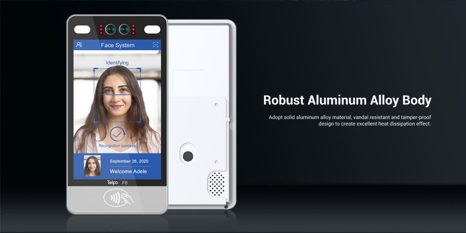 China Telpo F8 facial recognition access control with QR code scanner ...