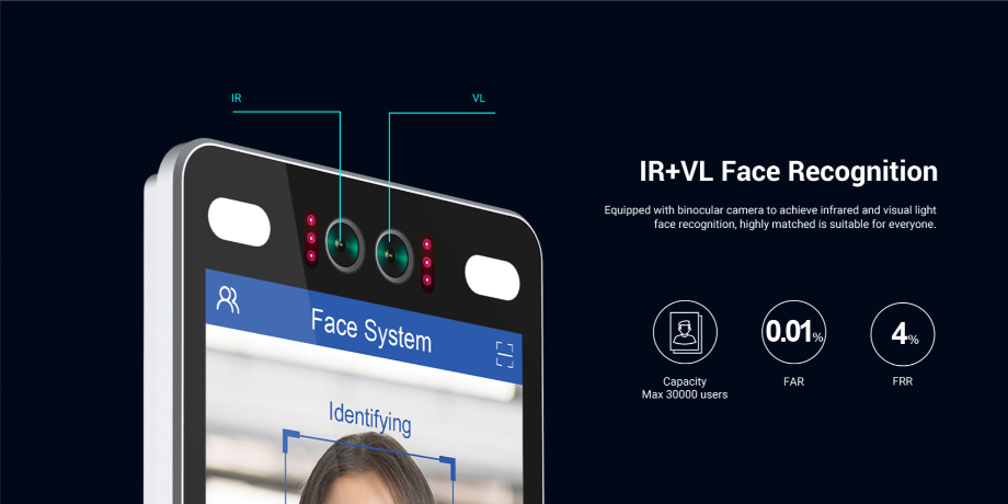 China Telpo F8 facial recognition access control with QR code scanner ...
