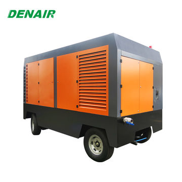China 2 wheels Diesel Engine Driven Portable Air Compressor for the ...