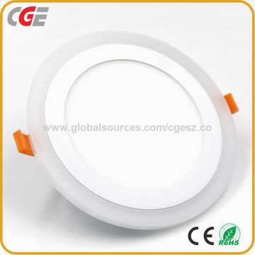 China Round led panel light Double color Ceiling panel ultra slim ...
