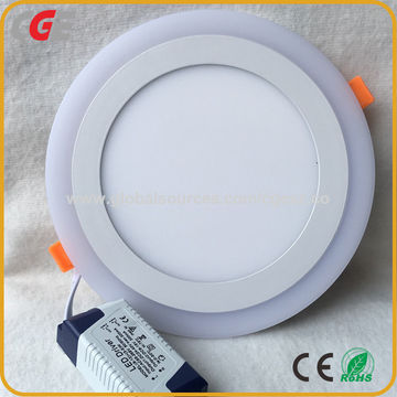 China Round led panel light Double color Ceiling panel ultra slim ...