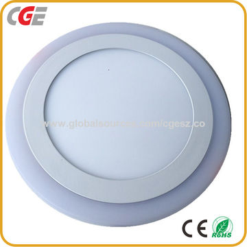 China Round led panel light Double color Ceiling panel ultra slim ...