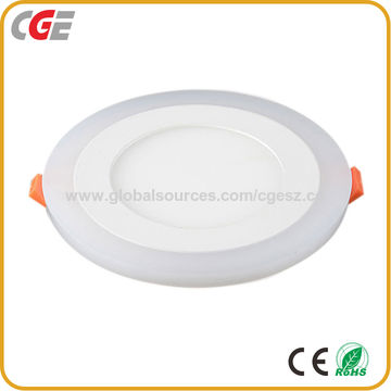 China Round led panel light Double color Ceiling panel ultra slim ...