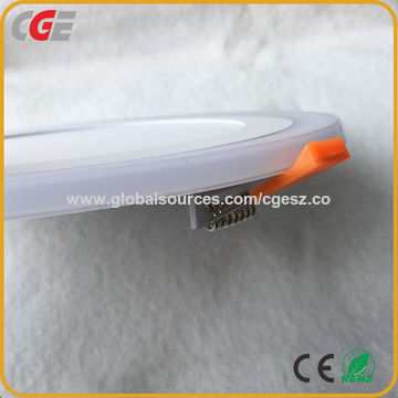 China Round led panel light Double color Ceiling panel ultra slim ...