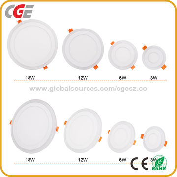 China Round led panel light Double color Ceiling panel ultra slim ...