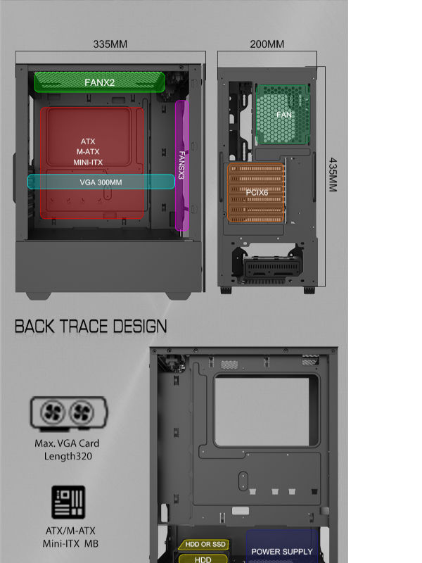 China Cpu case gaming Game anime custom diy acrylic panel with lcd fan ...