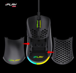 M66: Dual-Mode Lightweight Wireless Gaming Mouse with Detachable Back ...