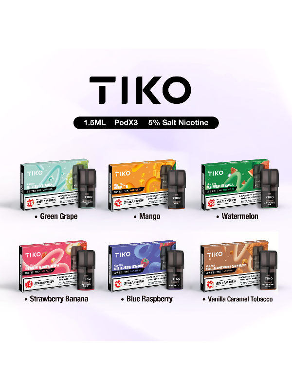 China Premium Quality TIKO R2 Rechargeable E-Cigarette Kit on Global ...