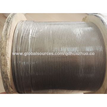 China 6X19+FC galvanized steel wire rope, 1770MPa, 1870MPa,1960MPa ...